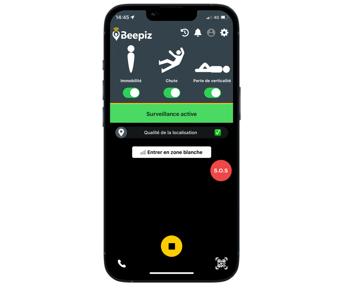 Application DATI PTI pour travailleur isolé | Beepiz